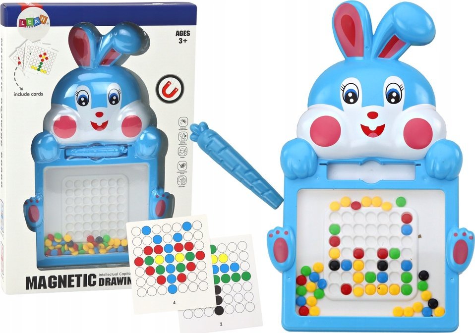 Derrase magnetike Lean Toys Bunny, 7 modele, me stilolaps | GjirafaMall