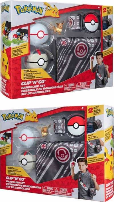 Set loder Pokémon Clip N Go Bandolier, Premier Ball, Timer Ball ...