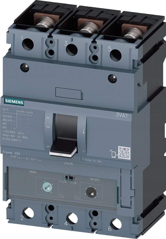 Nderpreres qarku Siemens SENTRON 3VA1225-4EF32-0AA0, 3P 250A, 36kA ...